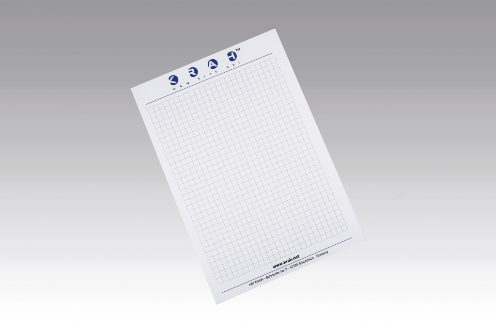 Buy a Krah Notepad in DIN A5 to keep all your important notes